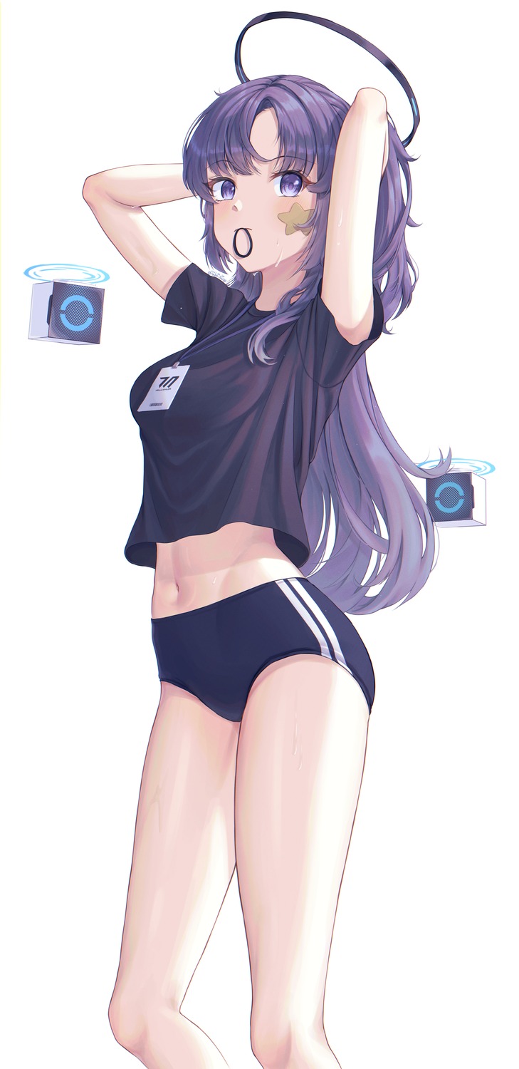 lala (pixiv 42039091) blue archive hayase yuuka angel buruma gym uniform tattoo | #1086363 ...